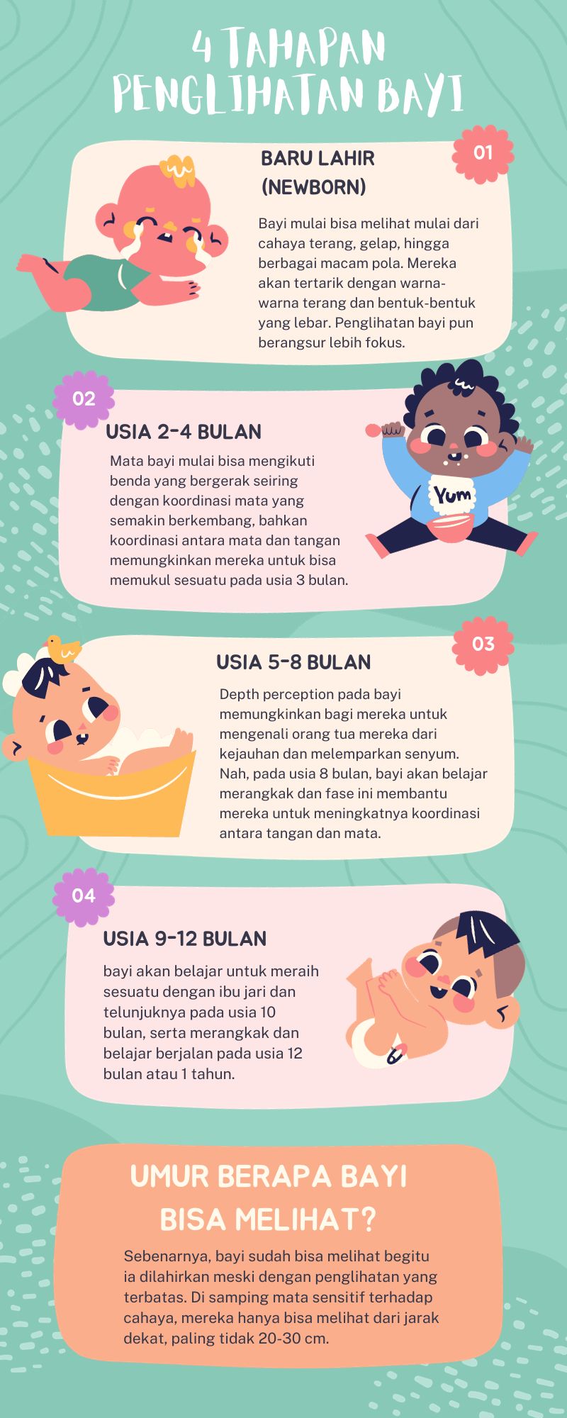 3+ Tahapan Pada Umur Berapa Bayi Bisa Melihat, Harus Tahu!